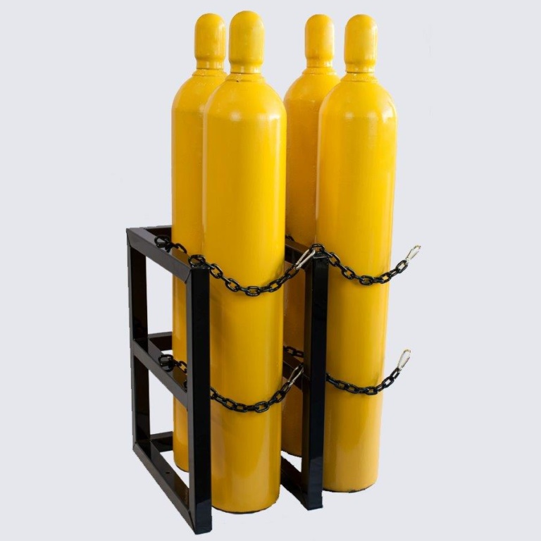 2D2W-L Gas Cylinder Storage Rack - Certified Medical Sales