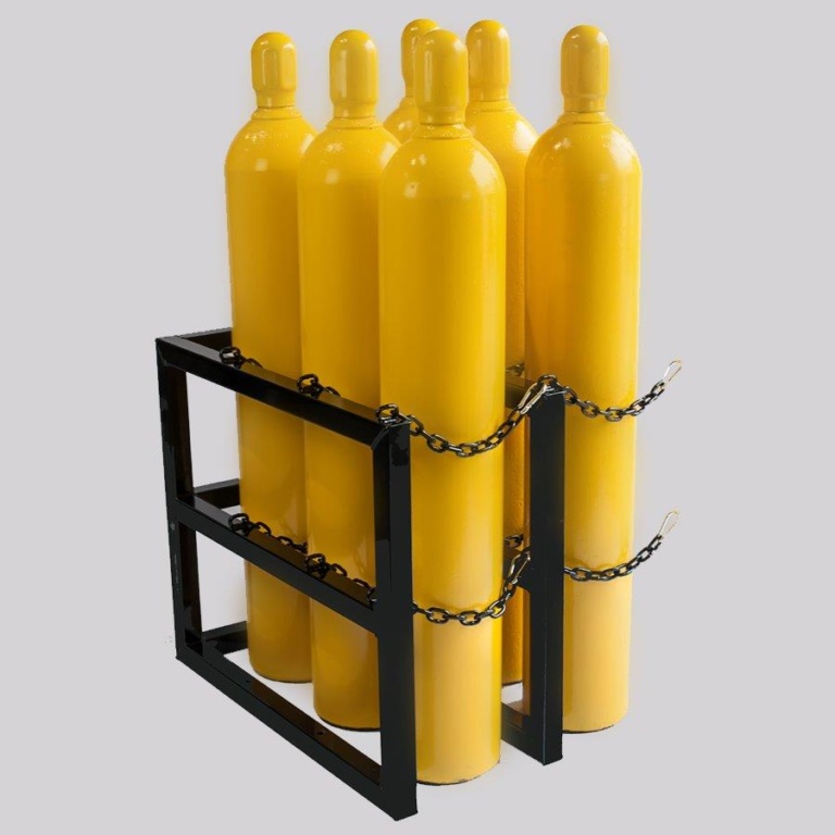 3D2W Gas Cylinder Storage Rack - Certified Medical Sales
